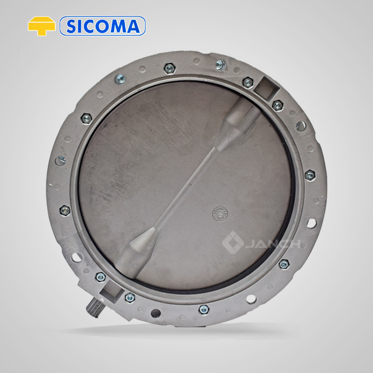 Flange Ends Butterfly Valve For Cement Silo Hopper Bins SICOMA Ductile ...